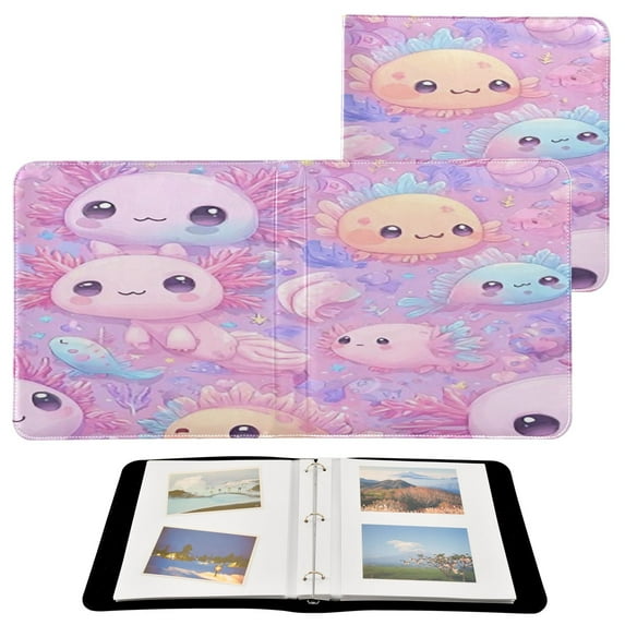 BZSMCE Photo Album Book Scrapbooking Colored Cute Fish Printed Picture ...