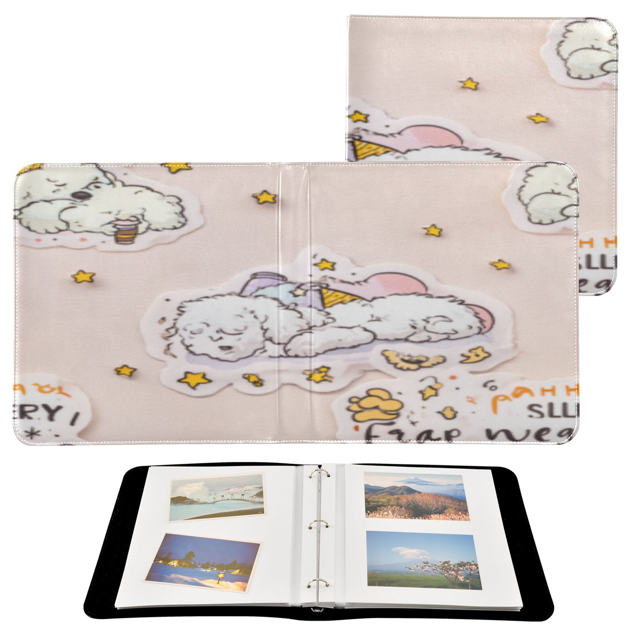 BZSMCE Photo Album Book Scrapbooking Dreamy Poodle Sticker Collage ...