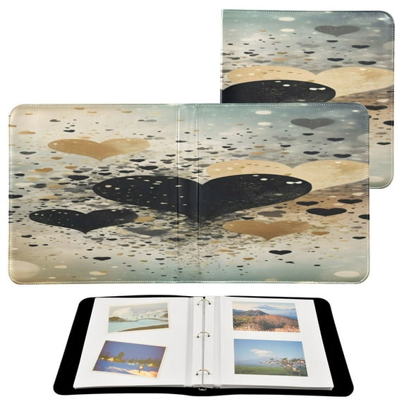 BZSMCE Photo Album Book Scrapbooking Heart Splatter Printed Picture ...