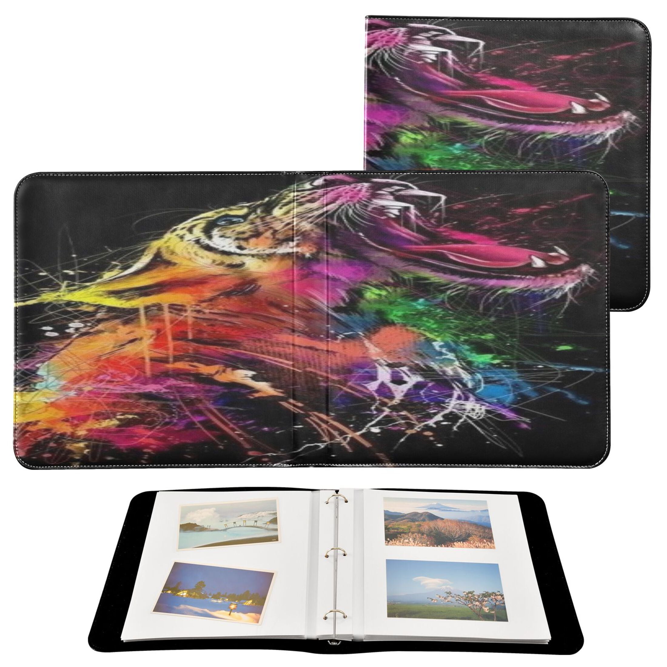 BZSMCE Photo Album Book Scrapbooking Rainbow Roar Printed Picture Album ...