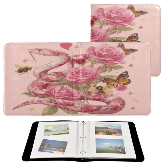 BZSMCE Photo Album Book Scrapbooking Rosy Reptile Meet Printed Picture ...