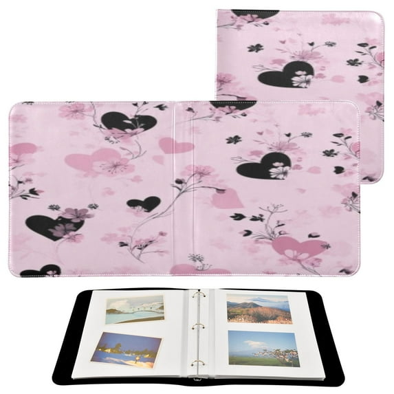 BZSMCE Photo Album Book Scrapbooking Whimsical Heart Blossom Mosaic ...