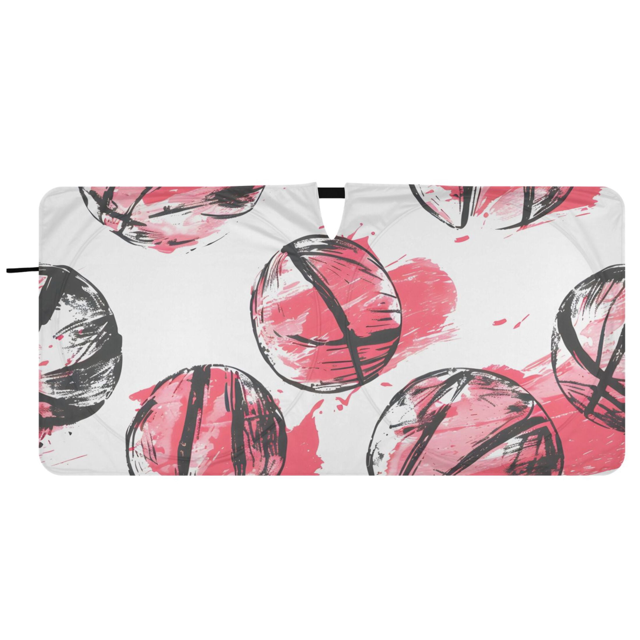 BZSMCE Pink Splash Basketball Pattern Shade Foldable UV Protection for ...