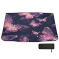 BZSMCE Pink Starry Sky Butterfly Pattern Car Windshield Foldable ...