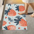BZSMCE Plant Tile Leaves Strawberry Pattern Pattern 2-Piece Non-Slip ...