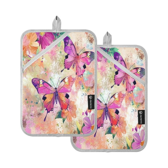 BZSMCE Pot Holder Oven Mitts Cooking Baking Butterfly Ballet in A ...