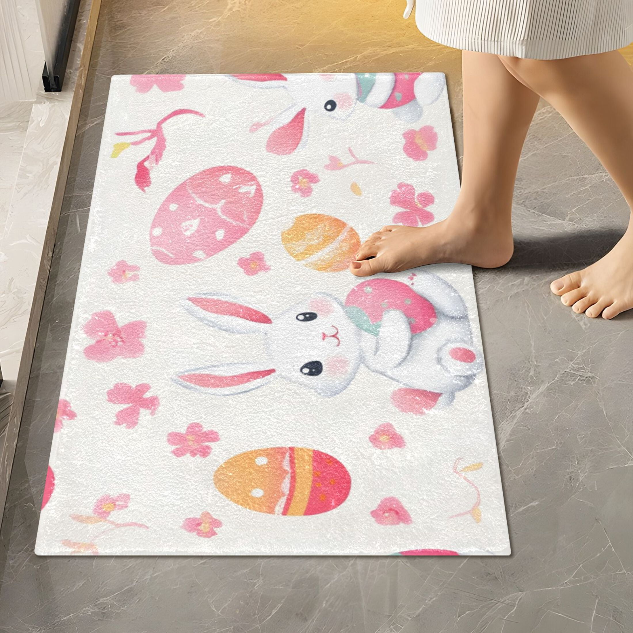 BZSMCE Rabbit Carrots Pattern (2) Pattern 2-Piece Non-Slip Absorbent ...