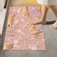BZSMCE Rabbit Flowers Pattern Pattern 2-Piece Non-Slip Absorbent ...