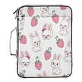 BZSMCE Rabbit Strawberry Pattern Pattern Water-Resistant Filing Folder ...