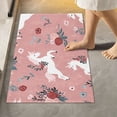 BZSMCE Rose Cute Horse Pattern Pattern 2-Piece Non-Slip Absorbent ...
