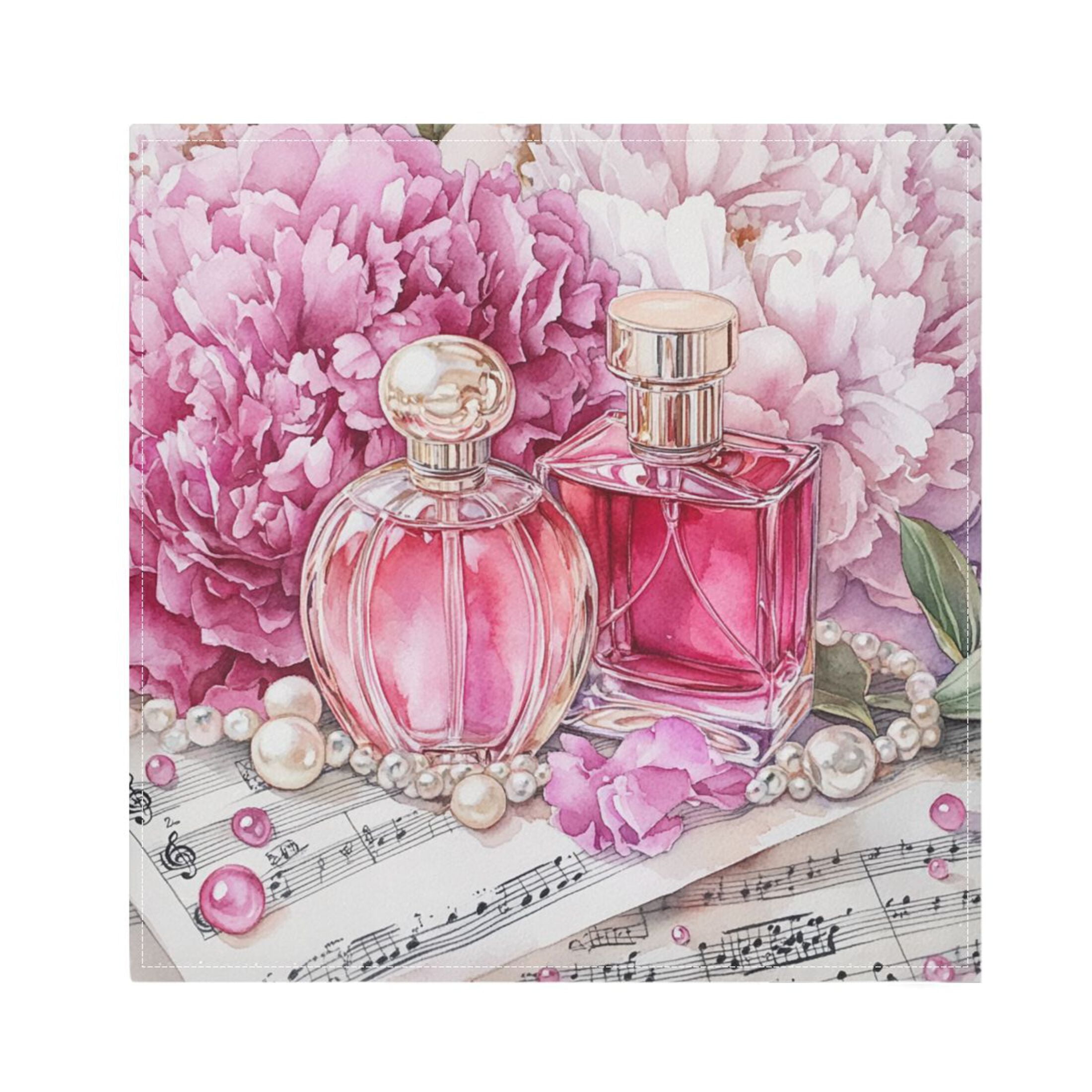 BZSMCE Satin Native Fab Cotton Dinner Napkin Perfume Bottles with ...