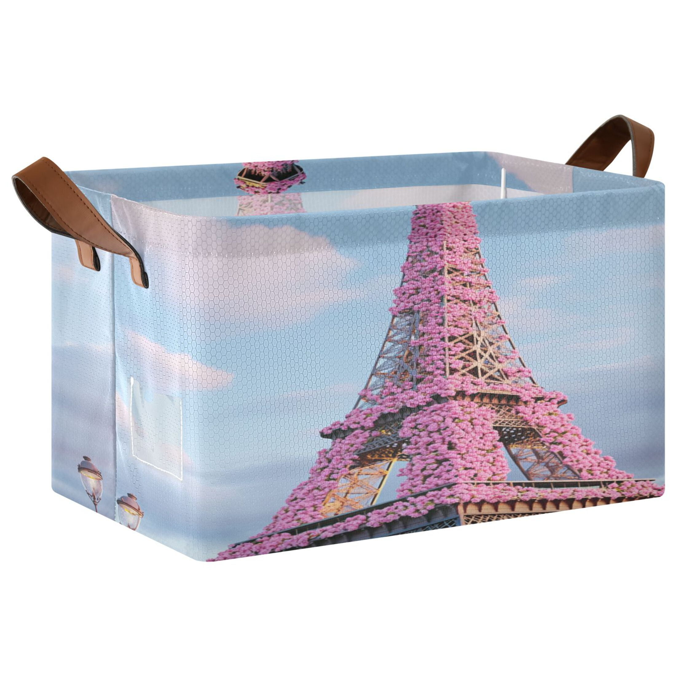 BZSMCE Shelf Baskets Storage Bins Blossoming Landmark Pattern Storage ...