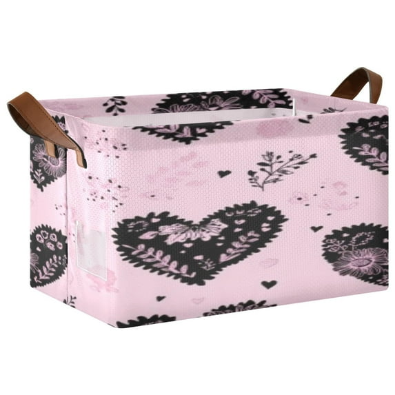 BZSMCE Shelf Baskets Storage Bins Bohemian Heart Tapestry Pattern ...