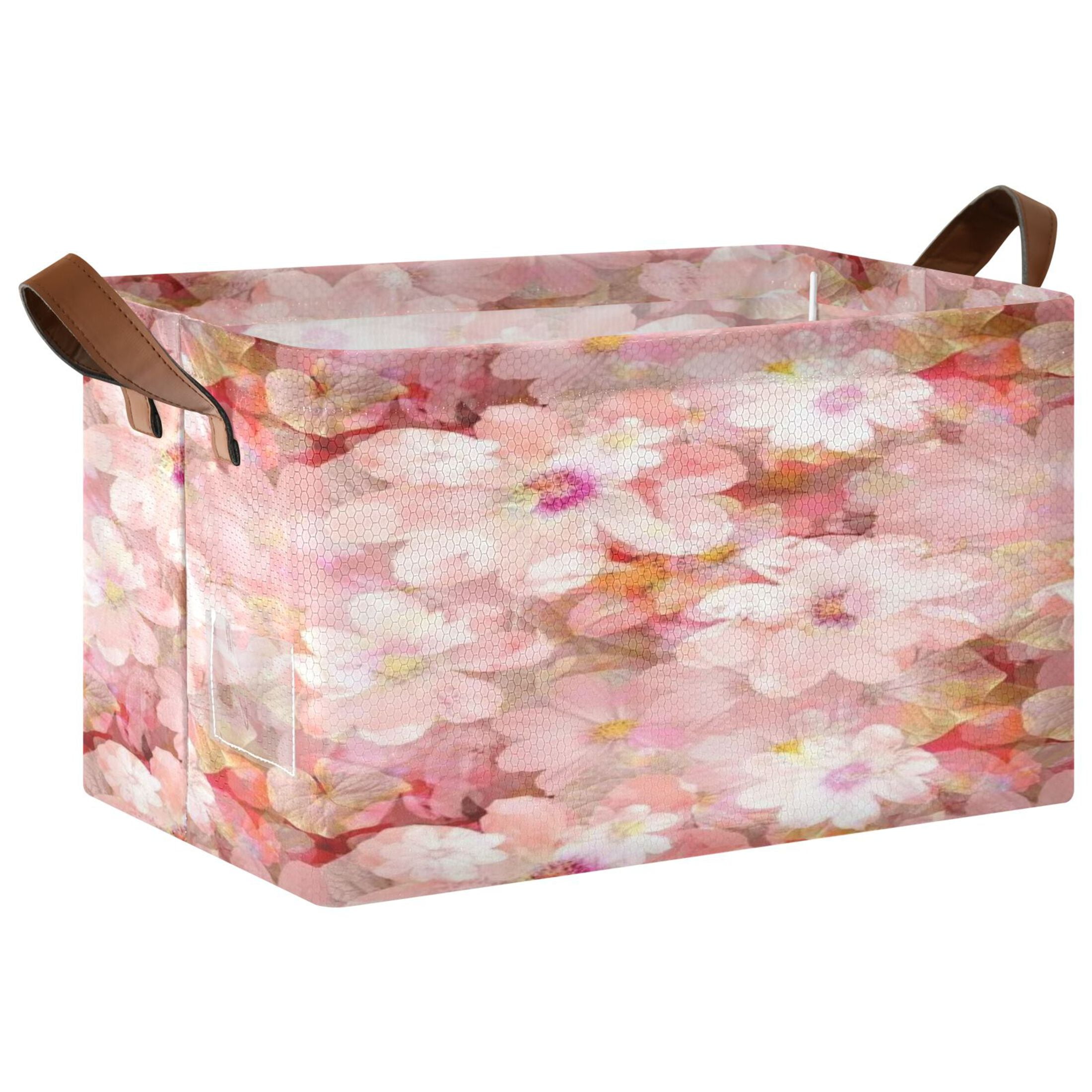 BZSMCE Shelf Baskets Storage Bins Cherry Blossom Cascade Pattern ...