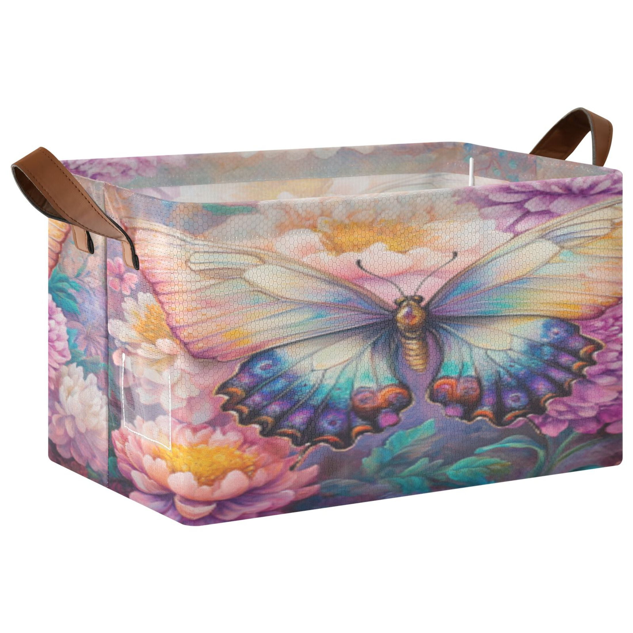 BZSMCE Shelf Baskets Storage Bins Colorful Butterfly Pattern Storage ...