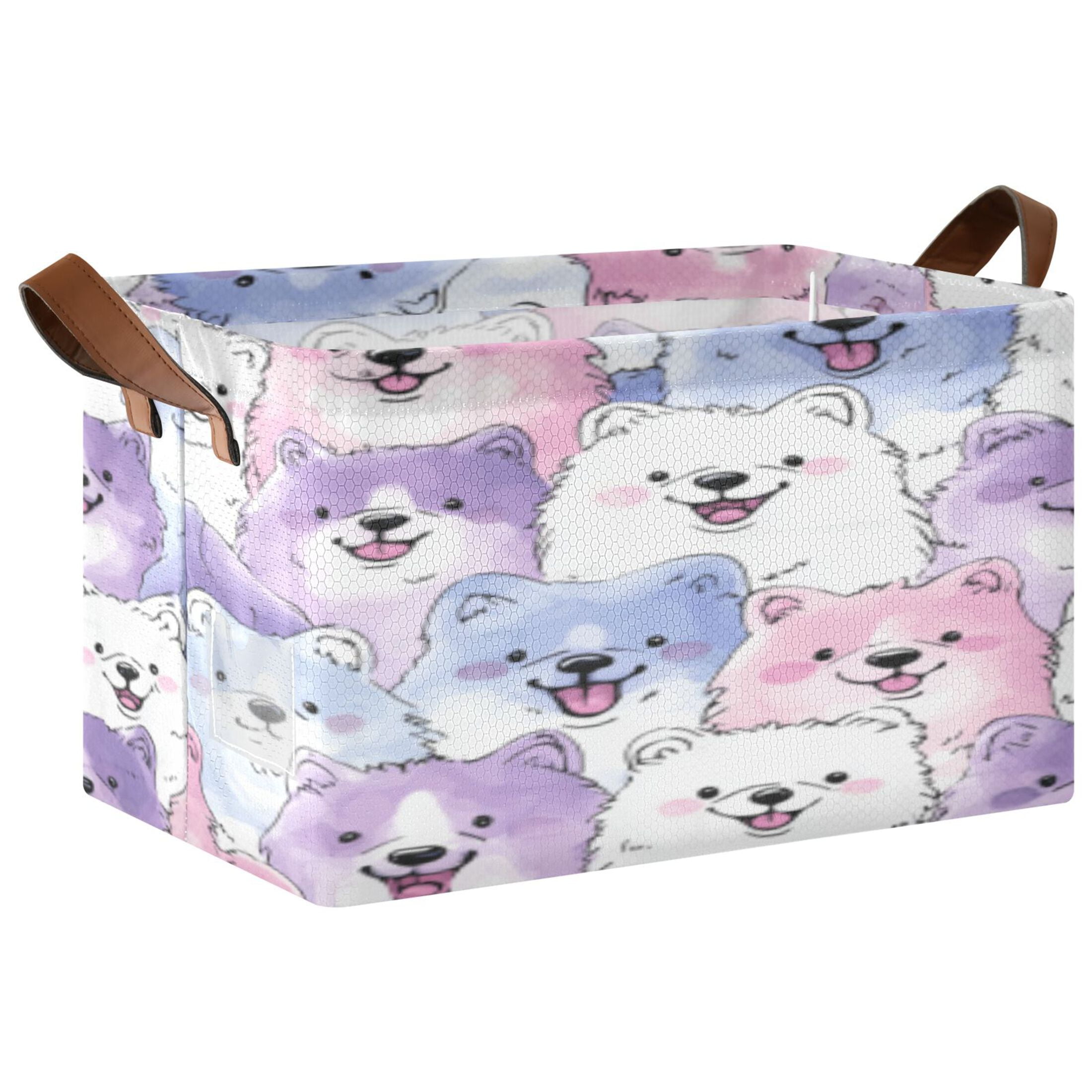 BZSMCE Shelf Baskets Storage Bins Dreamy Pups Pattern Storage Box ...