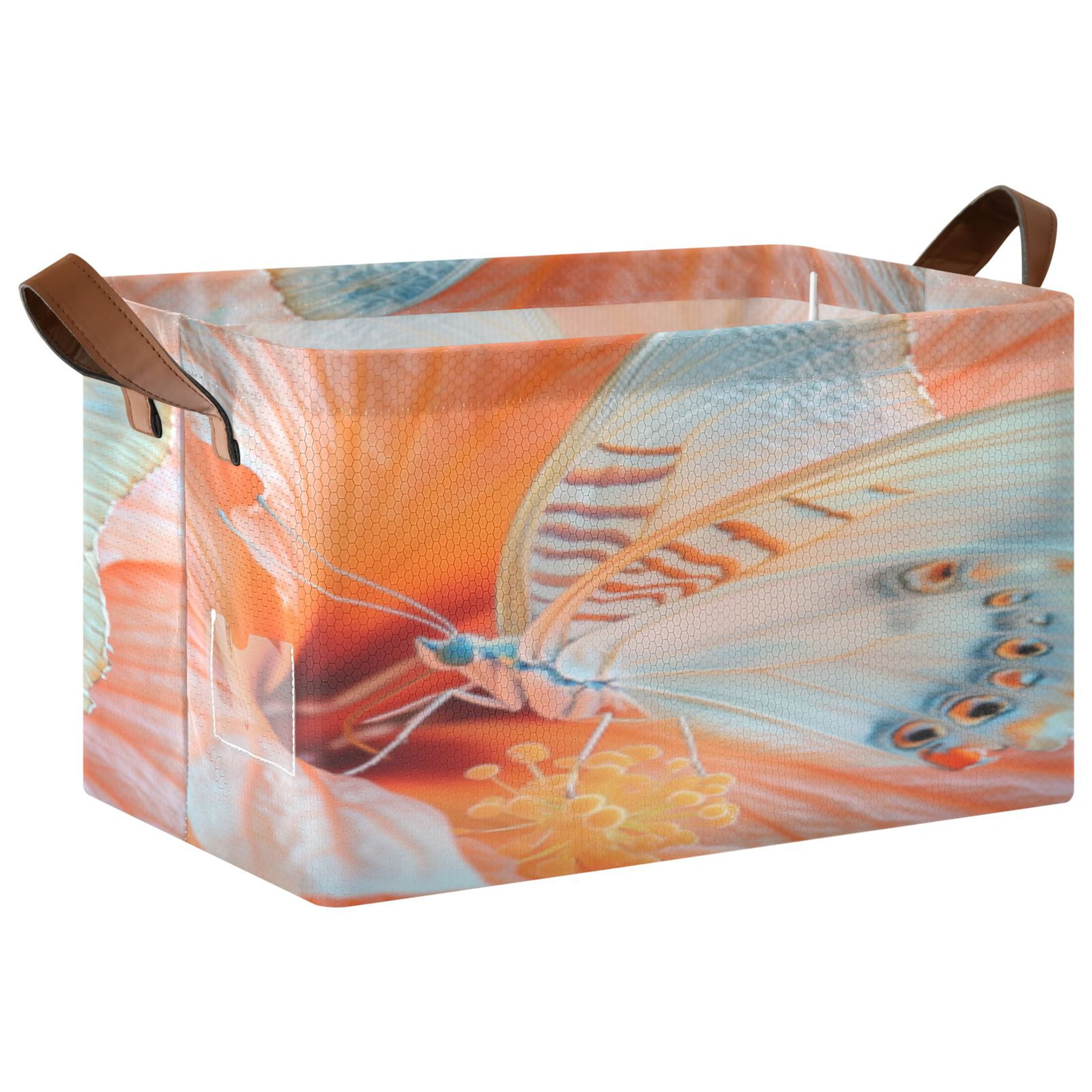BZSMCE Shelf Baskets Storage Bins Graceful Blue Butterfly Pattern ...