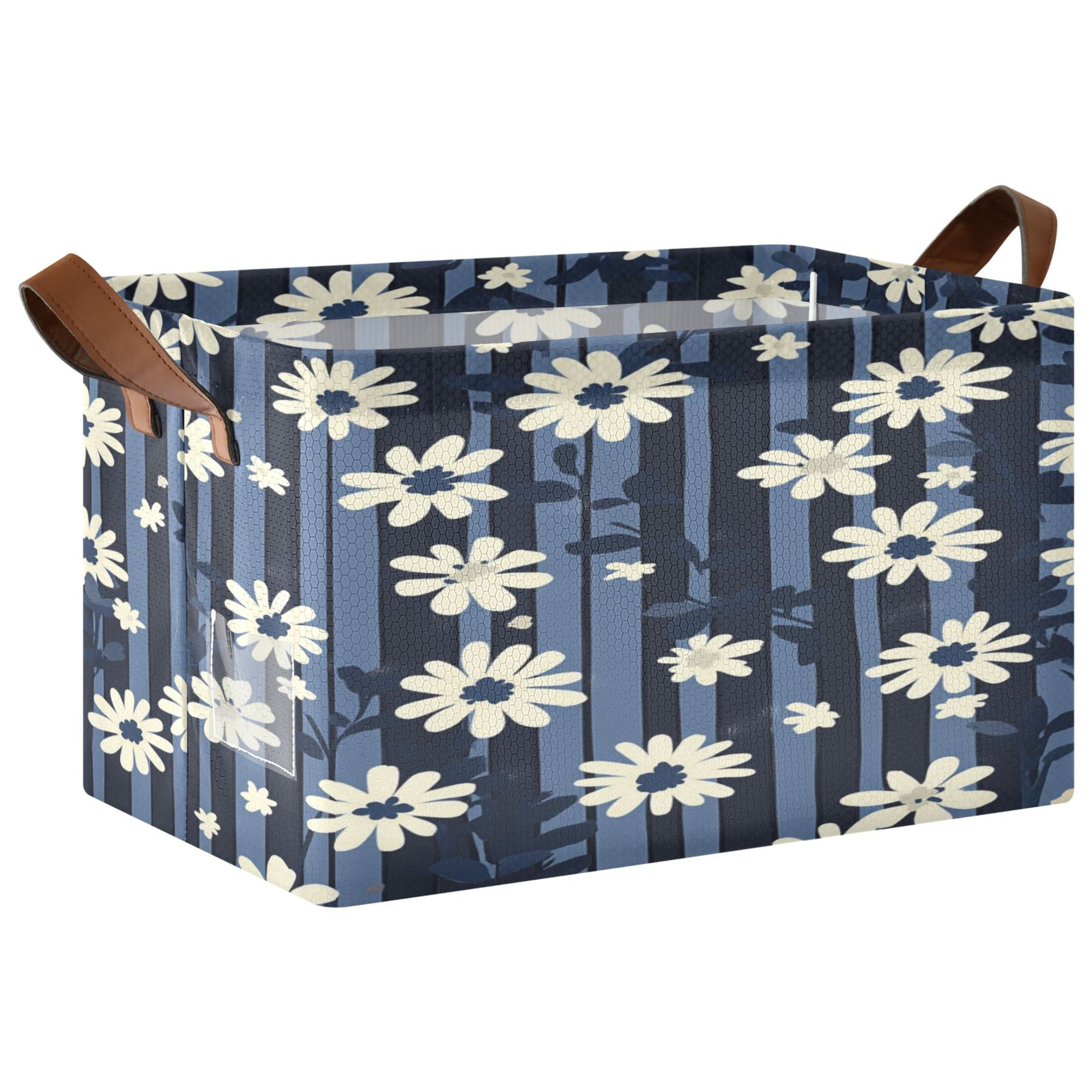 BZSMCE Shelf Baskets Storage Bins Midnight Daisy Dance Pattern Storage ...