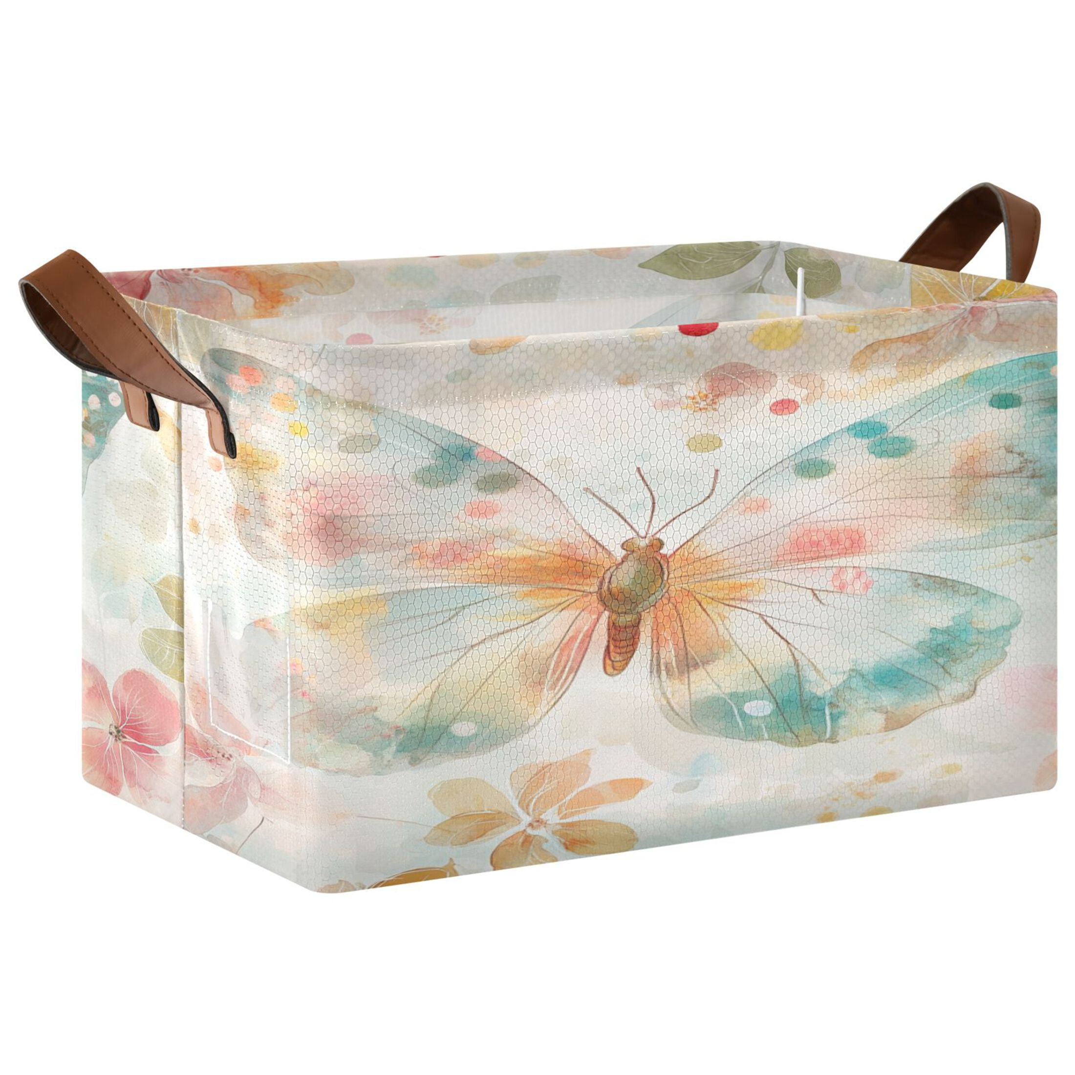 BZSMCE Shelf Baskets Storage Bins Pastel Butterfly Bliss Pattern ...