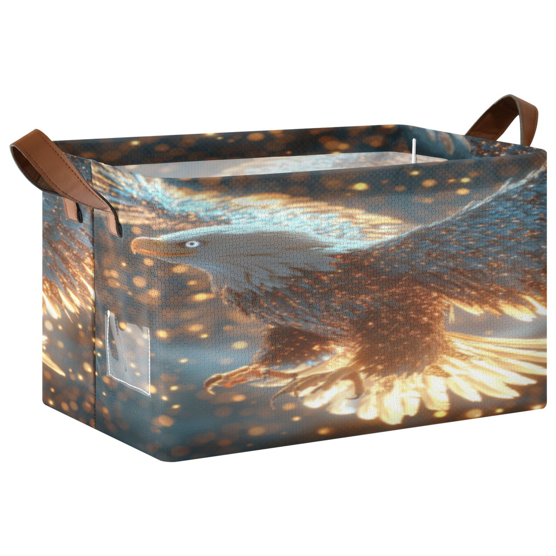 BZSMCE Shelf Baskets Storage Bins Sparkling Wings Of Fire Pattern ...