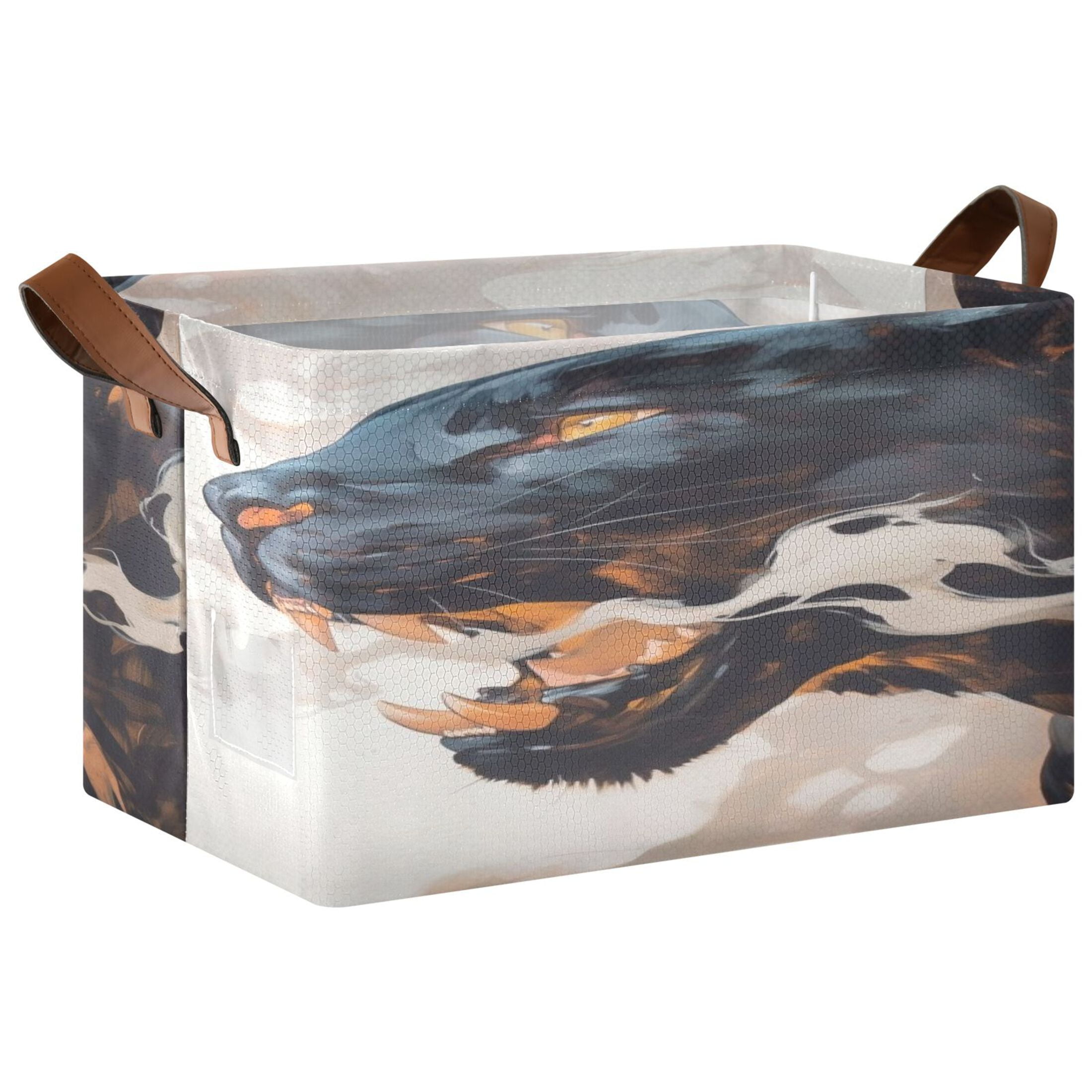 BZSMCE Shelf Baskets Storage Bins Veiled Panther Pattern Storage Box ...