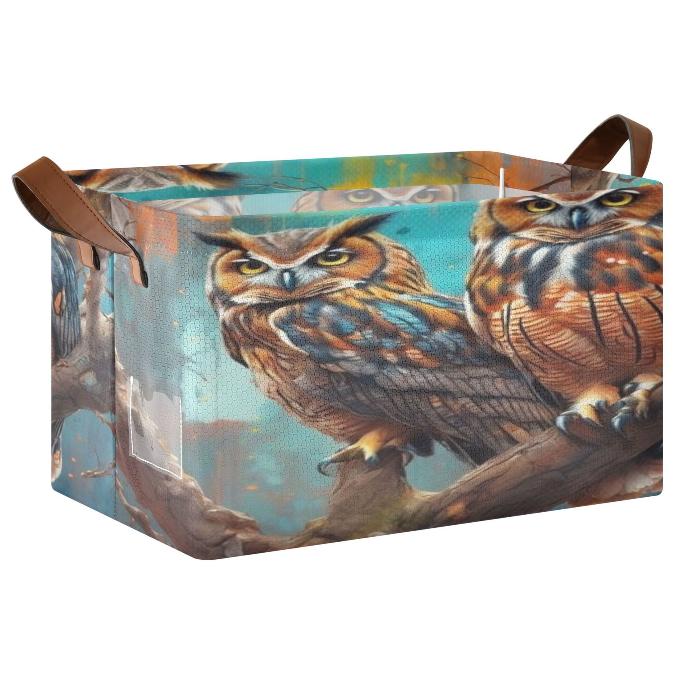 BZSMCE Shelf Baskets Storage Bins Wise Owls in The Autumn Pattern ...