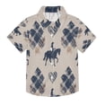 BZSMCE Short-Sleeve Button-Down Shirt Summer Black Denim For Soft ...