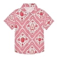 BZSMCE Short-Sleeve Button-Down Shirt Summer Raspberry Wax Apple ...