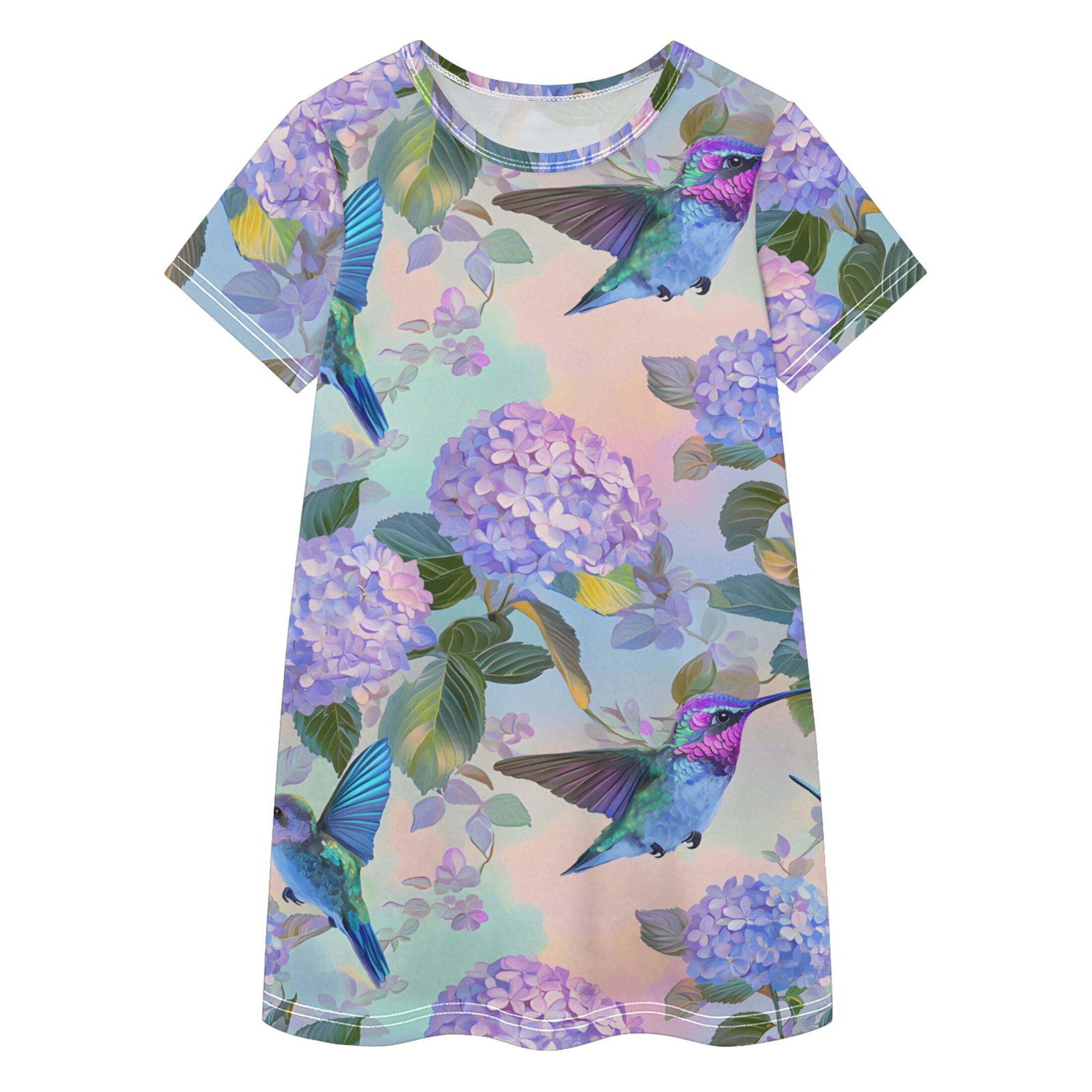 BZSMCE Short Sleeve dress Dress Casual Cotton Dresses-Colorful ...