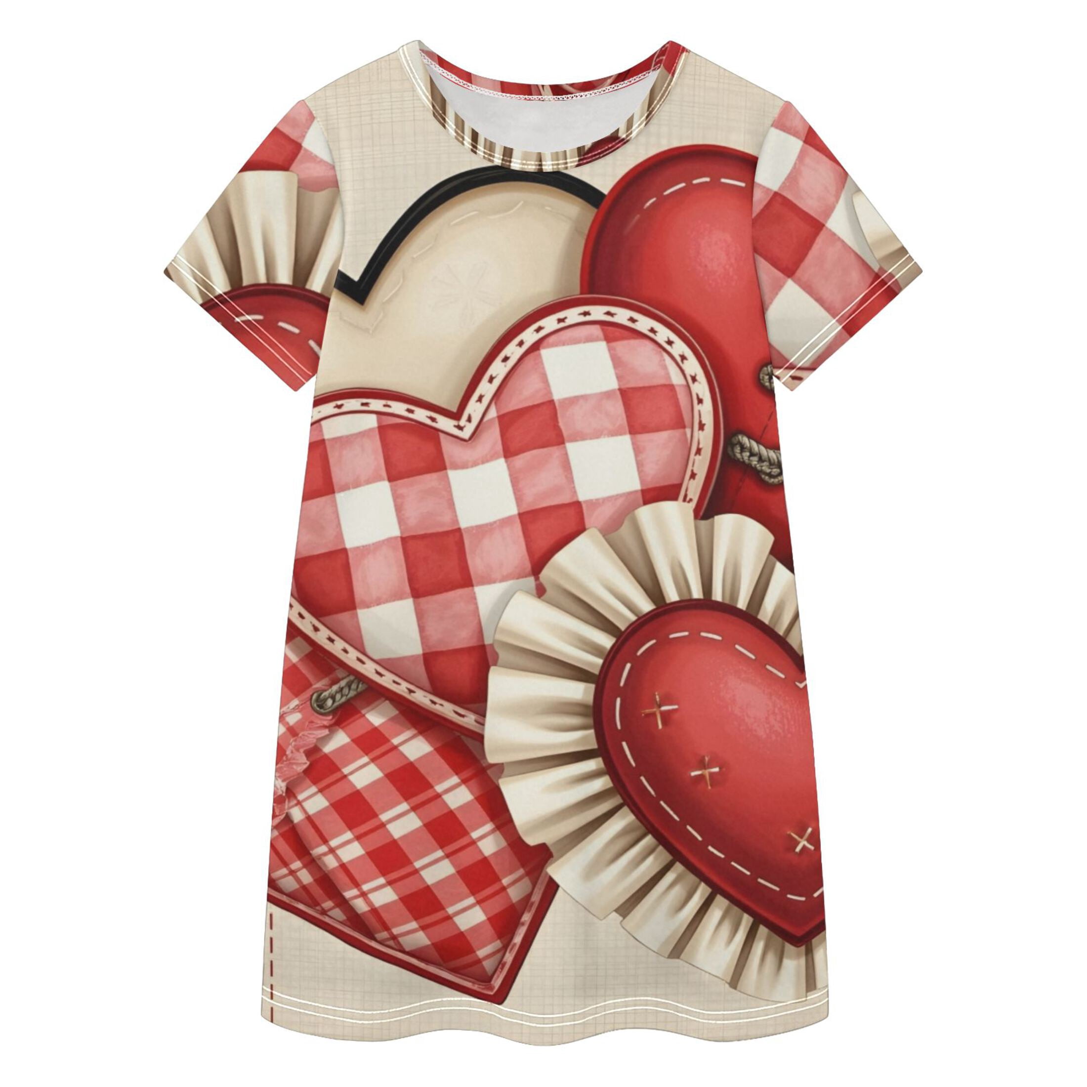 BZSMCE Short Sleeve dress Dress Casual Cotton Dresses-Love Rose Of ...