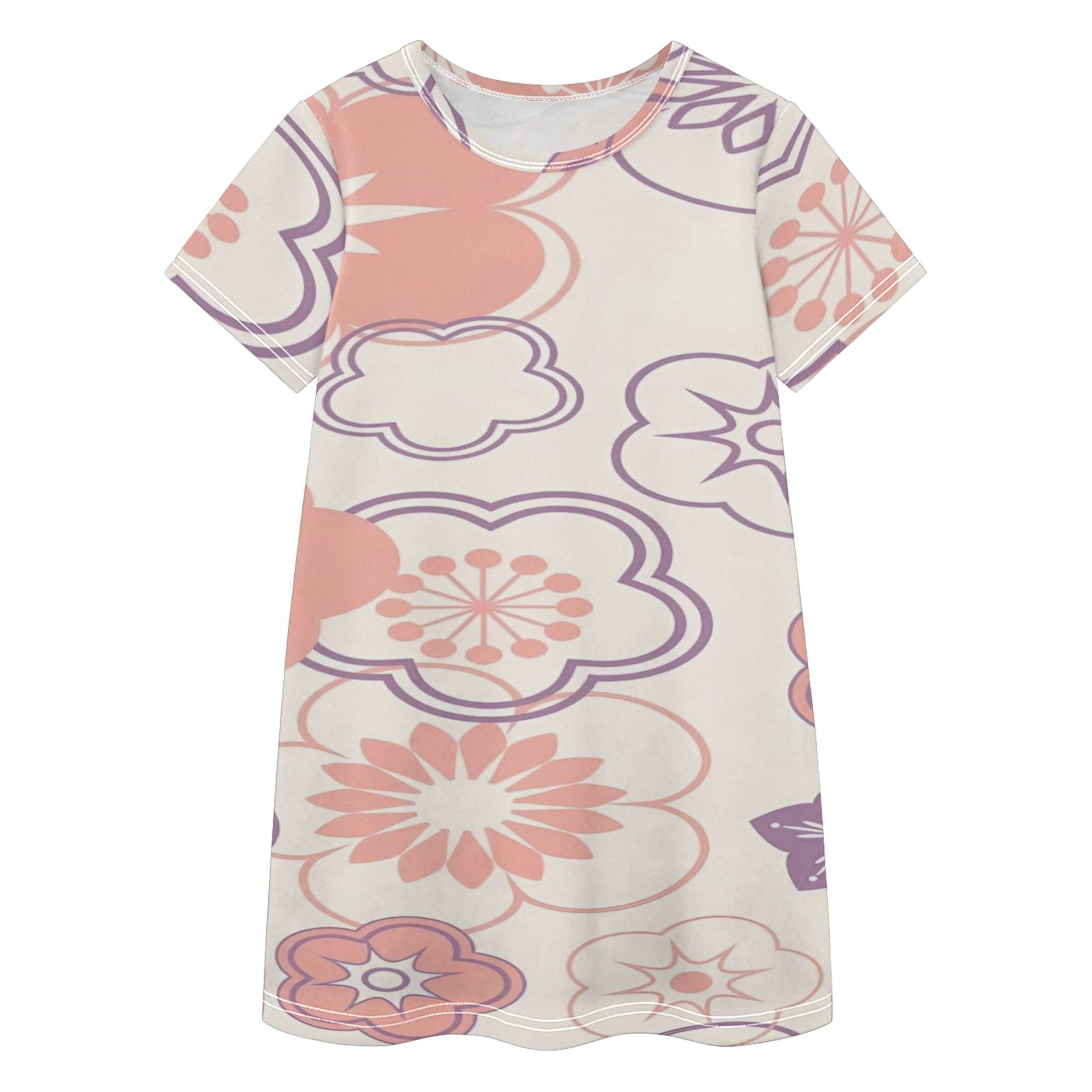 BZSMCE Short Sleeve dress Dress Casual Cotton Dresses-Petal Whimsy Of ...