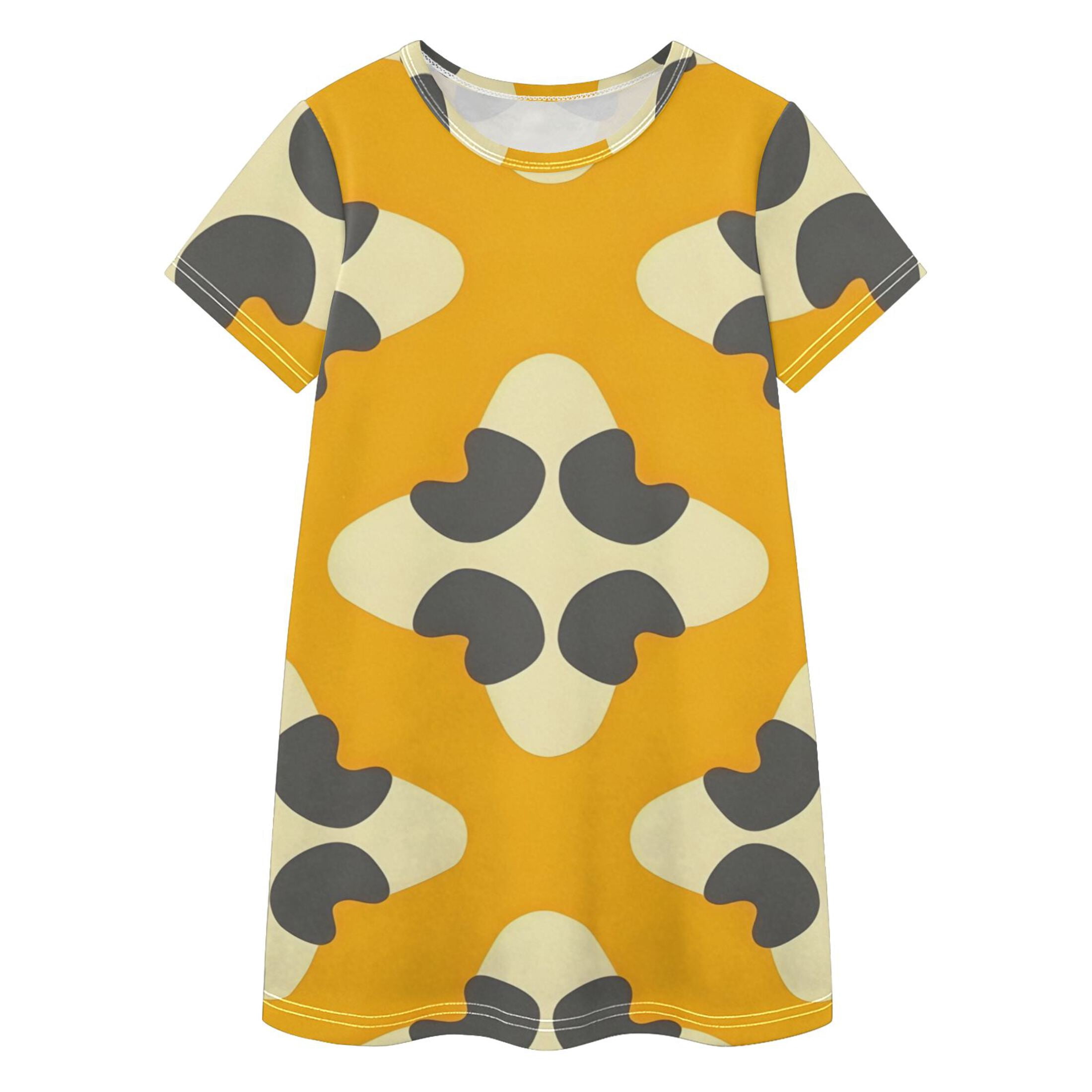 BZSMCE Short Sleeve dress Dress Casual Cotton Dresses-Retropetalshapes ...