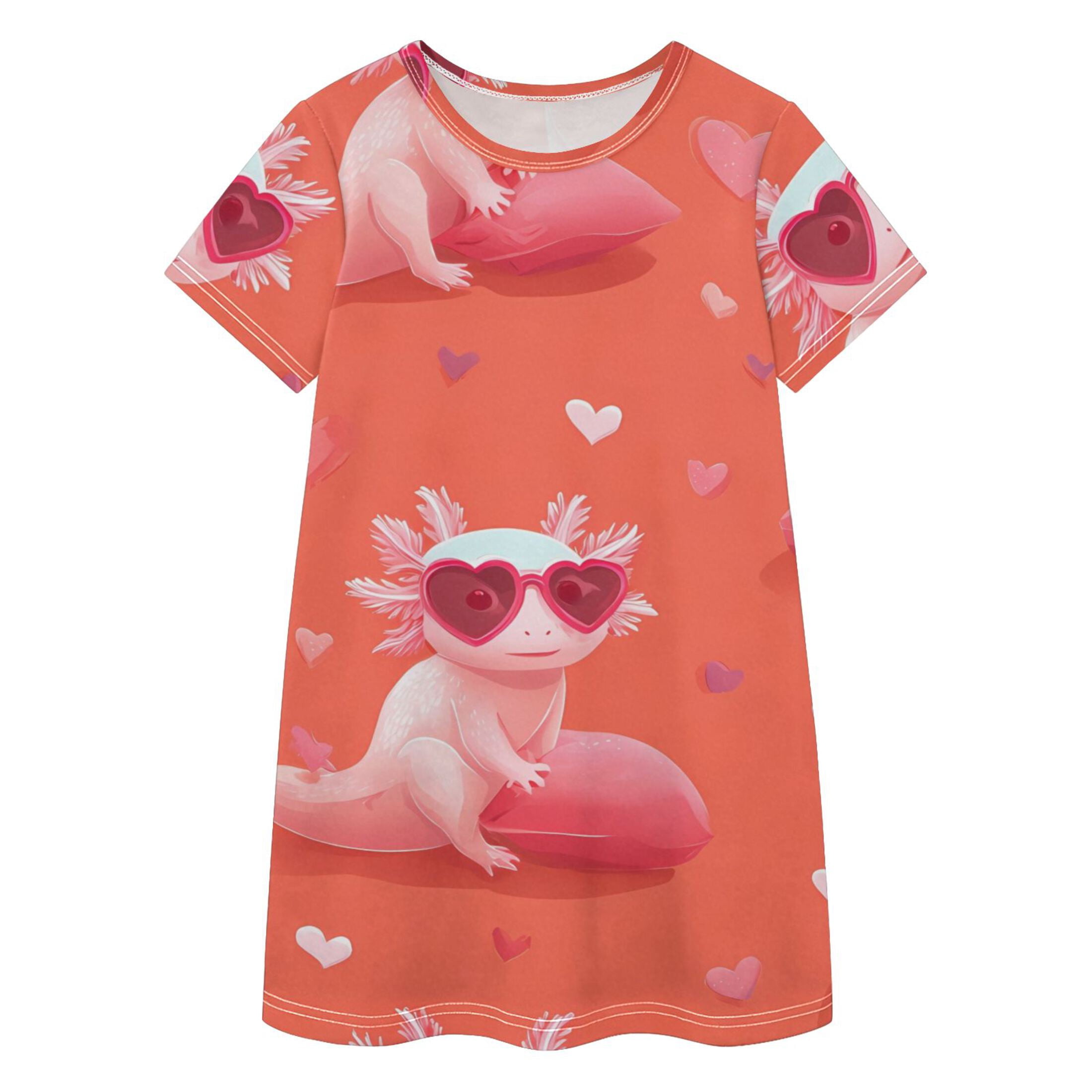 BZSMCE Short Sleeve dress Dress Casual Cotton Dresses-Salamander ...