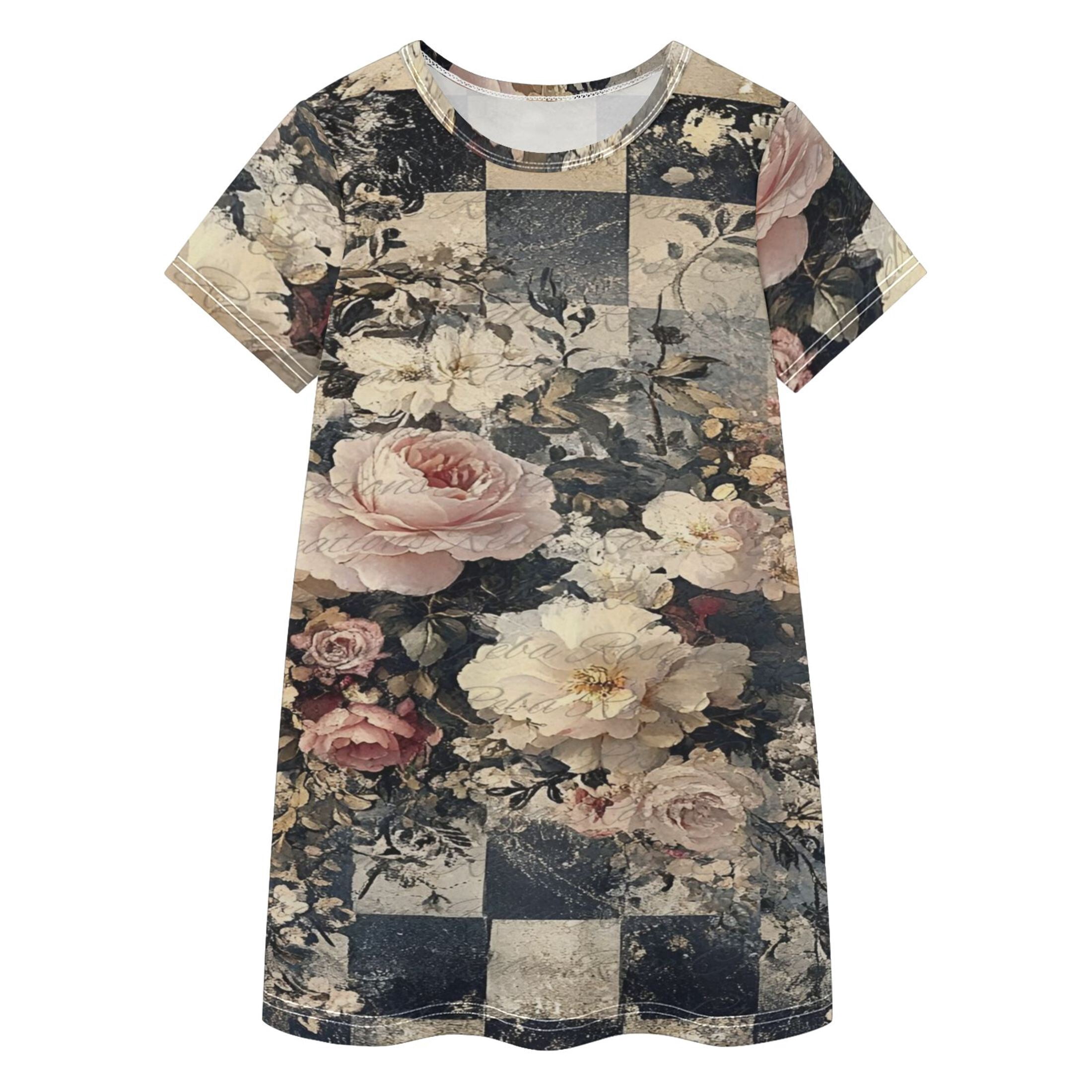 BZSMCE Short Sleeve dress Dress Casual Cotton Dresses-Vintage ...