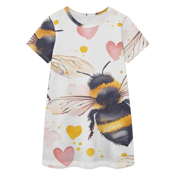 BZSMCE Short Sleeve dress Dress Casual Cotton Dresses ...