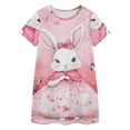 BZSMCE Short Sleeve dress Dress Casual Cotton Dresses-White Rabbit ...