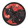 BZSMCE Silent Voice Activated LED Night Light Wall Clock 12 Inch With ...