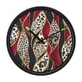 BZSMCE Silent Voice Activated LED Night Light Wall Clock 12 Inch With ...
