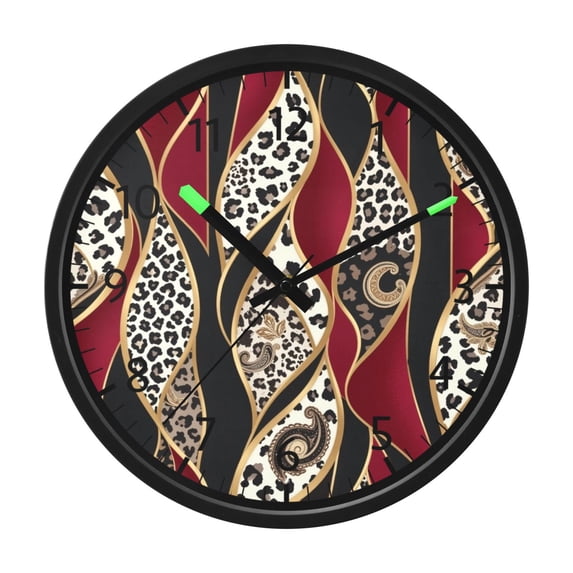 BZSMCE Silent Voice Activated LED Night Light Wall Clock 12 Inch With ...