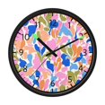 BZSMCE Silent Voice Activated LED Night Light Wall Clock 12 Inch With ...