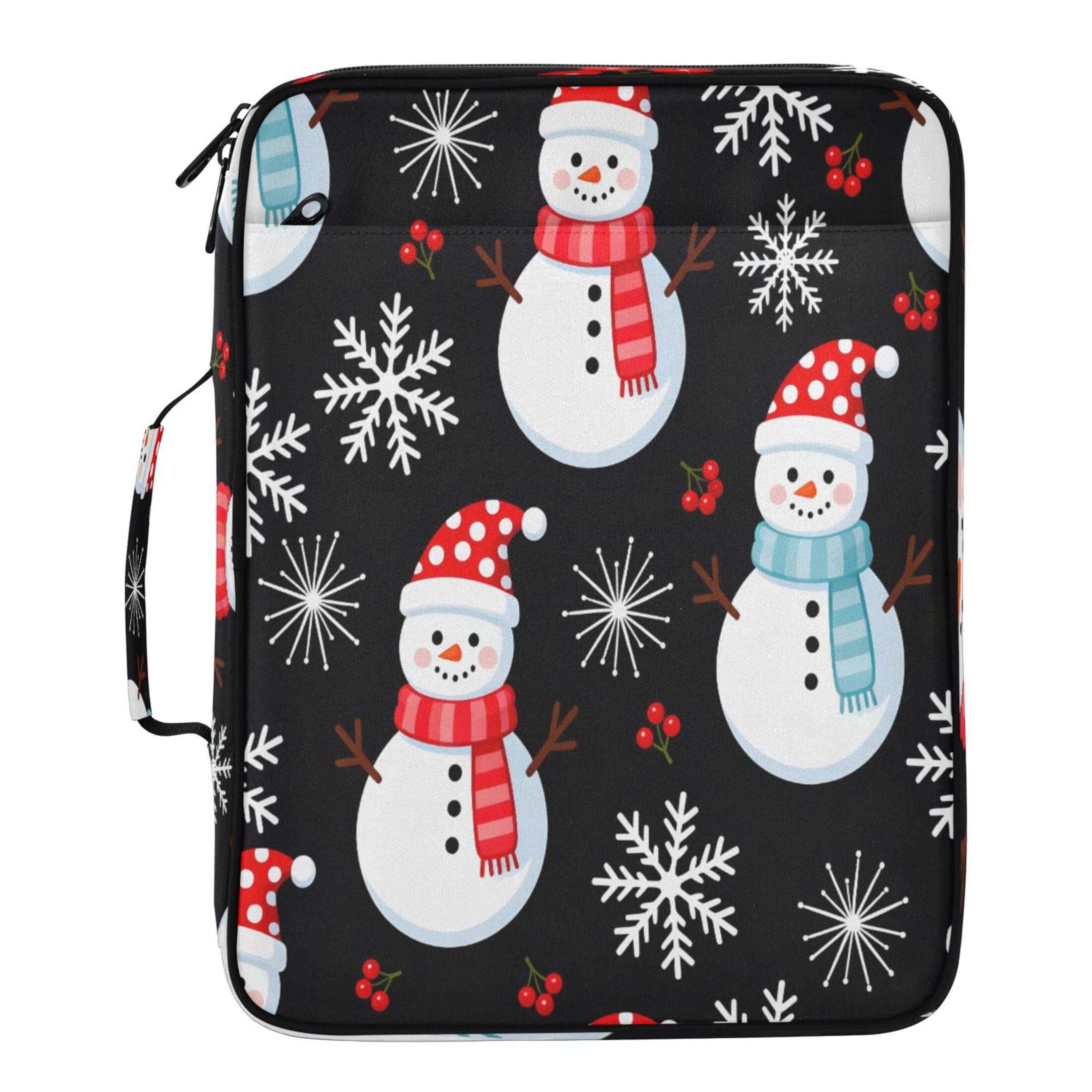 BZSMCE Snowman Snowflake Pattern Pattern Water-Resistant Filing Folder ...