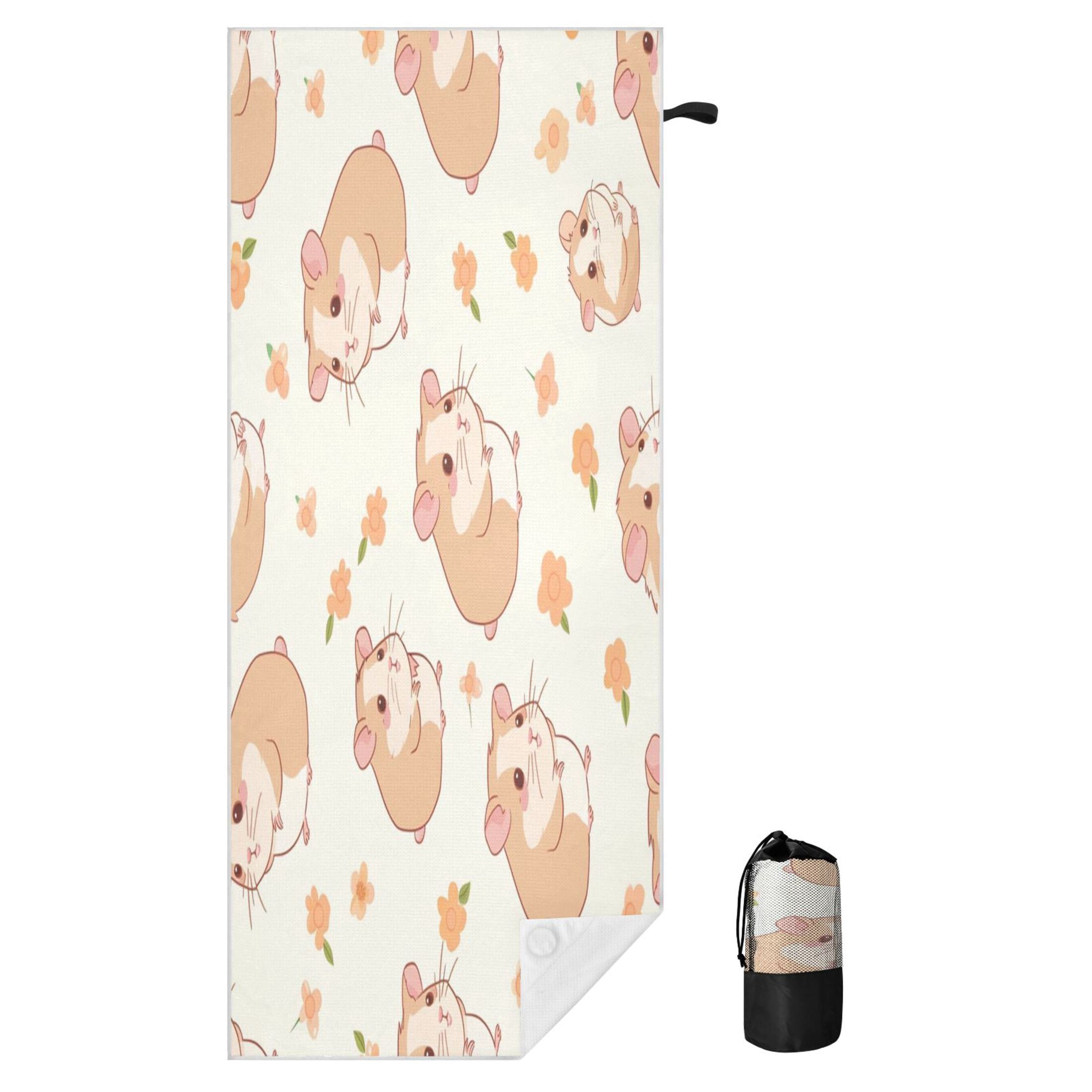 BZSMCE Soft -403- Hamster For Beach Towel with Wind-Resistant Magnetic ...
