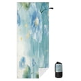 BZSMCE Soft Blooming Serenity For Beach Towel with Wind-Resistant ...
