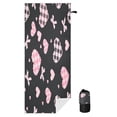 BZSMCE Soft Bow Heart Grid For Beach Towel with Wind-Resistant Magnetic ...