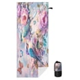 BZSMCE Soft Cute Birds and Flowers Artwork For Beach Towel with Wind ...