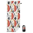 BZSMCE Soft Danish Flower Design For Beach Towel with Wind-Resistant ...