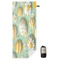 BZSMCE Soft Easter Eggs Flowers Pattern For Beach Towel with Wind ...