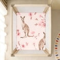 BZSMCE Soft Fitted Cotto Sheets In Kangaroo Pink Flowers Pattern ...