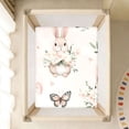 BZSMCE Soft Fitted Cotto Sheets In Sweet Watercolor Rabbit Pattern ...