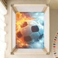 BZSMCE Soft Fitted Cotto Sheets for In Football Sparks Water Splash ...